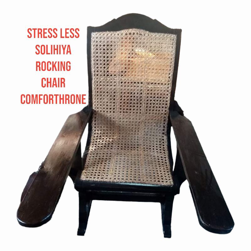 WOODEN ROCKING CHAIR SOLIHIYA RATTAN | Shopee Philippines