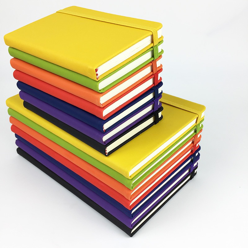A5/A6 Color Tie Notebook Student Office Notepad Business Notebook ...