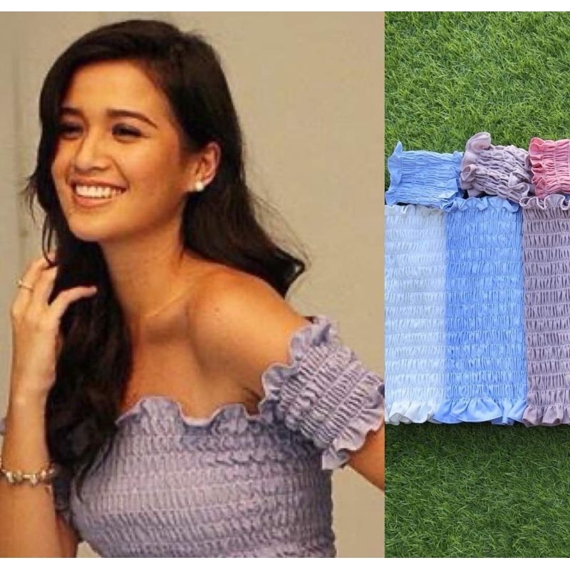 Full Smock Off Shoulder Tube Top | Shopee Philippines