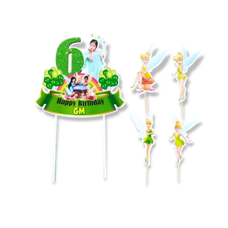 tinkerbell theme cake topper | Shopee Philippines