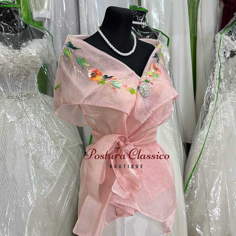 Filipiniana Modern Kimona Wrap Around Hand Painting ONLY | Shopee ...