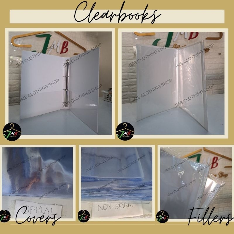 Spiral/Non-Spiral Clearbooks, Binder, Refills, and Covers [JMB Clothing Shop] | Shopee Philippines