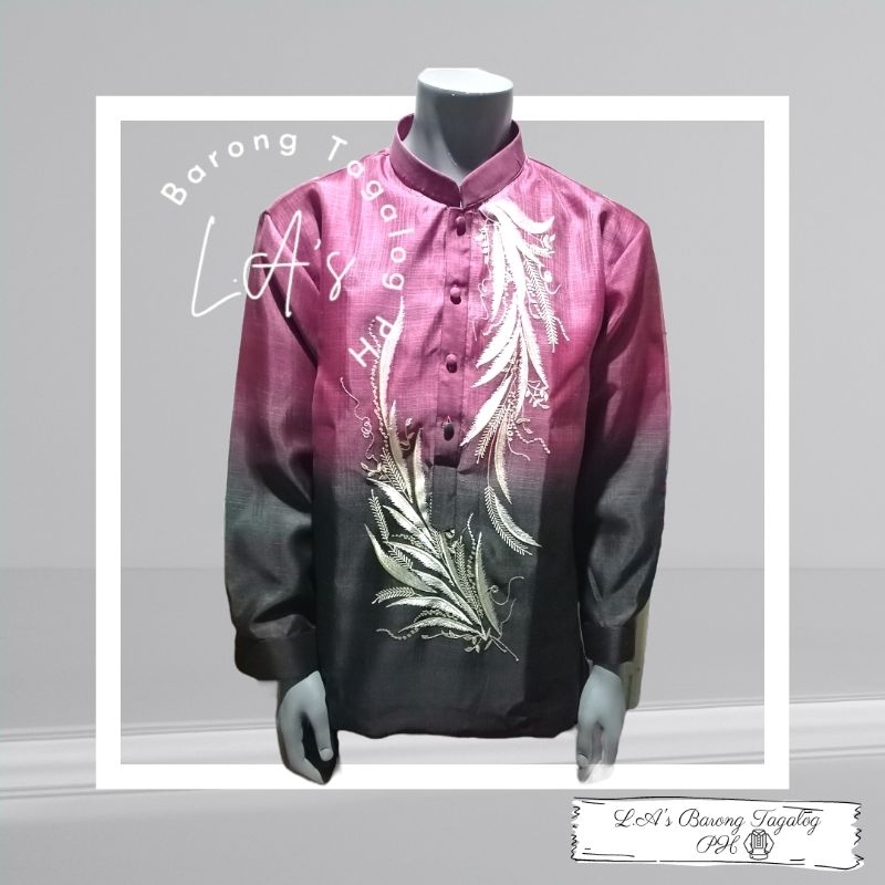 2 tone color modern embroidered barong | Shopee Philippines