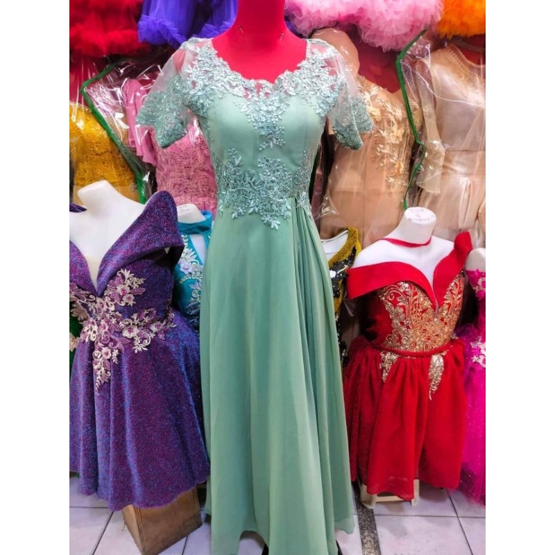 mother dress..pang ninang | Shopee Philippines