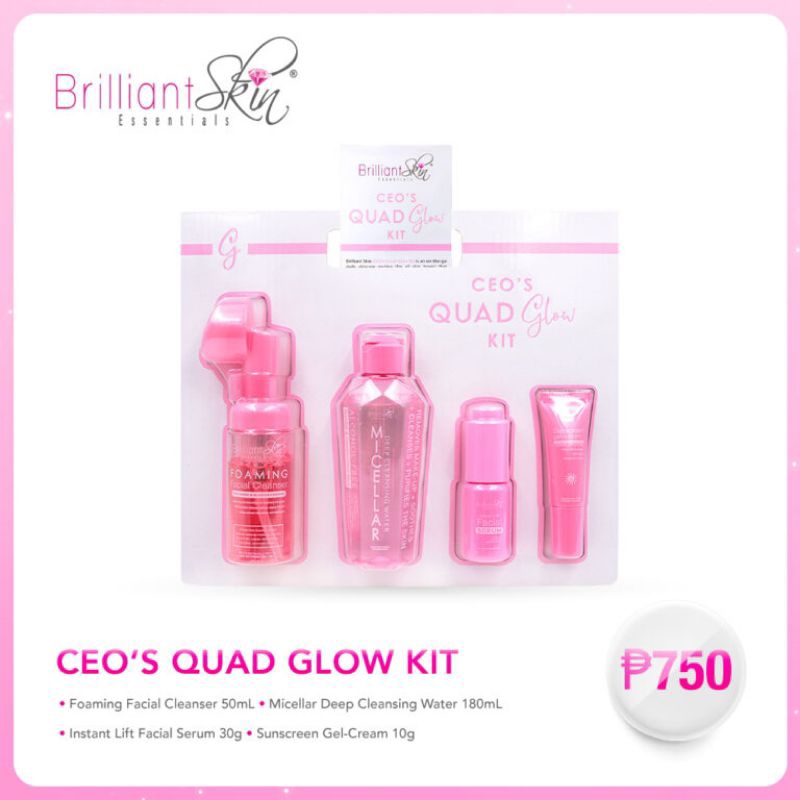 BRILLIANT SKIN ESSENTIALS-Brilliant Skin CEO's Quad Glow Kit | Shopee ...