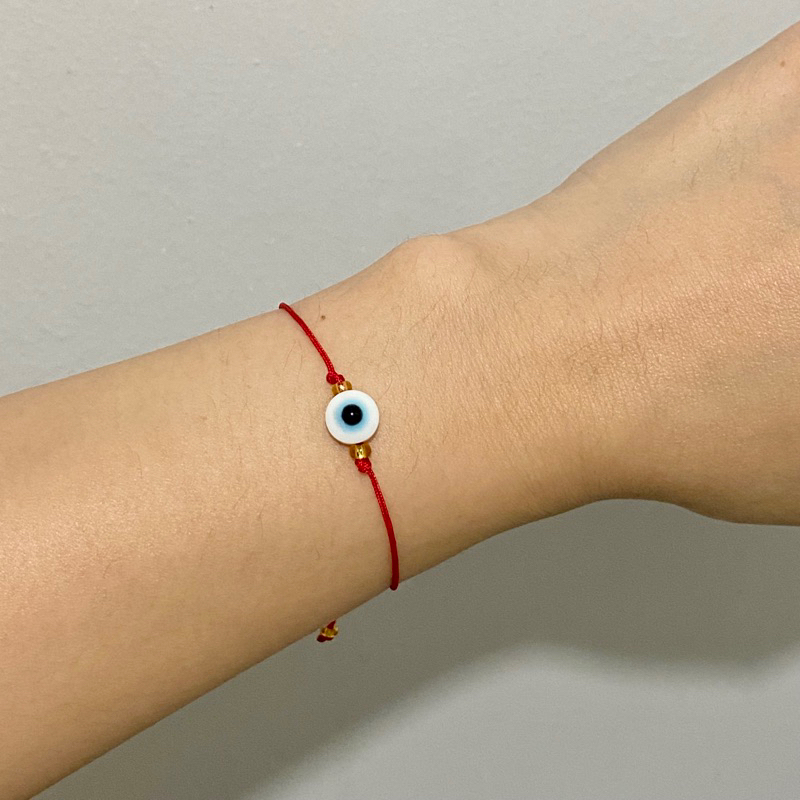 lucky red string bracelet w evil eye | Shopee Philippines