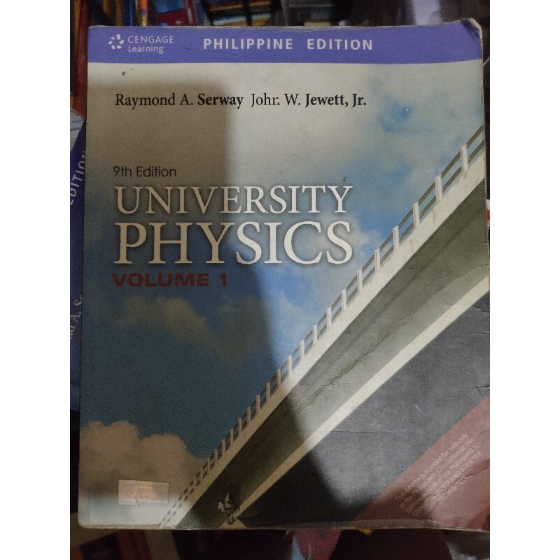 UNIVERSITY PHYSICS (Volume 1) by Serway/Jewett Jr. | Shopee Philippines