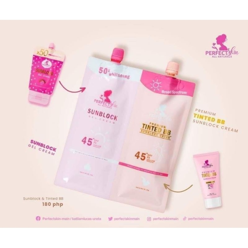 Perfect Skin Twin pack Sunblock 60g | Shopee Philippines