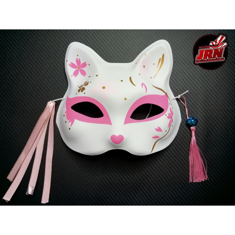 Japanese Kitsune Cat Mask - JDM Japan Inspired | Shopee Philippines