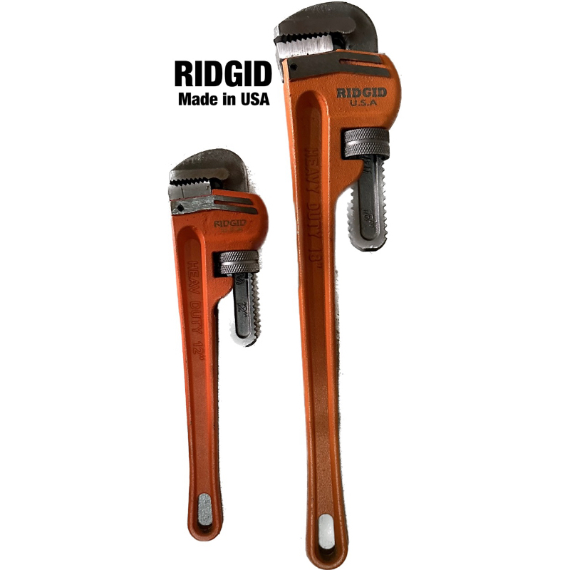 RIDGID USA Pipe Wrench 12”&18” Heavy Duty {Yabe Tubo}[Genuine] | Shopee ...