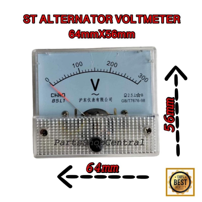 ST ALTERNATOR SMALL VOLTMETER AC 0-300V (DYNAMO) | Shopee Philippines