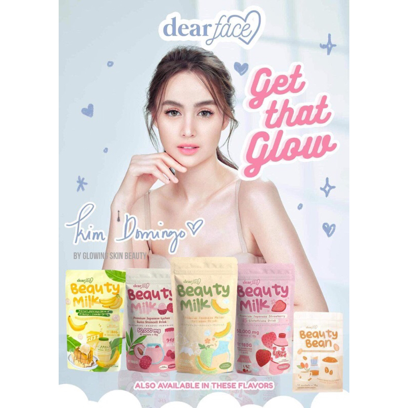 Dear Face Beauty Milk Collagen Drink Melon|Banana |Lychee |strawberry ...