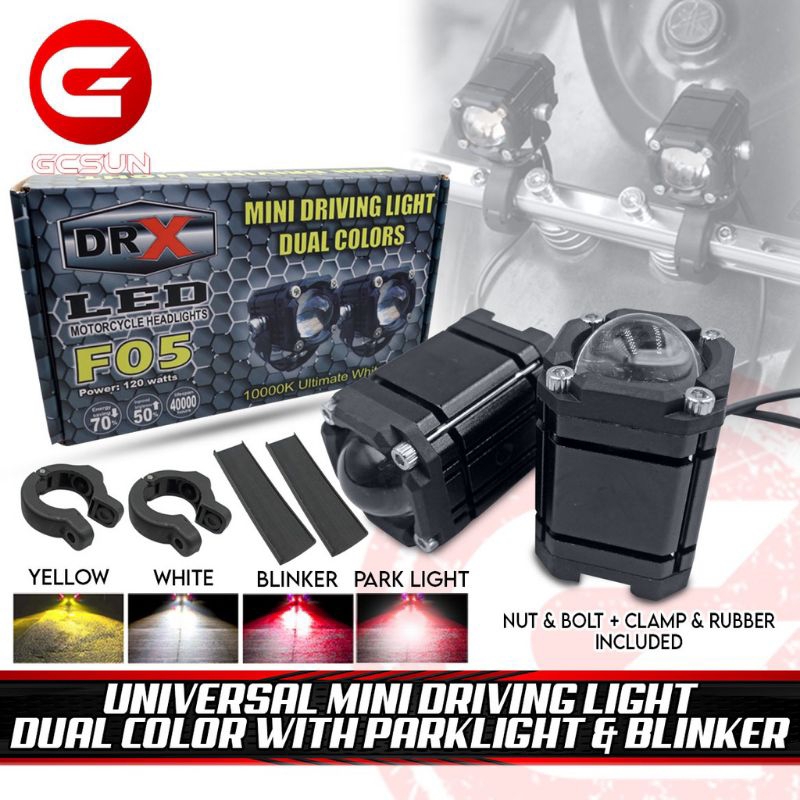 DRX Mini Driving Light Dual Color With Park Light And Blinker (80watts ...