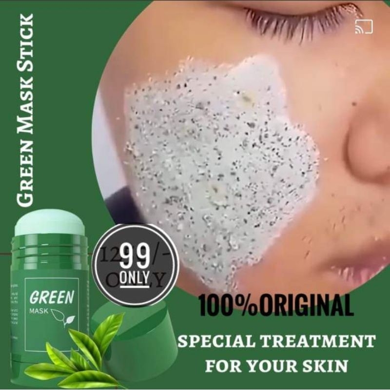 Original Green Tea Stick/Green tea Oil Control Clean Solid Mask/ Ance ...