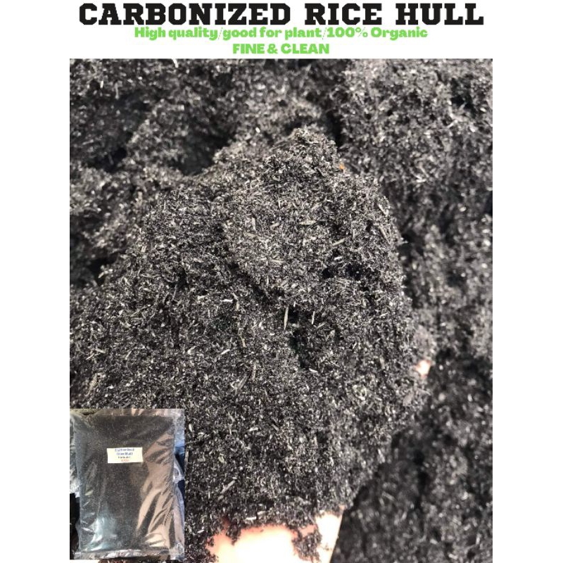 Carbonized Rice Hull ( fine & clean ) 1kg | Shopee Philippines
