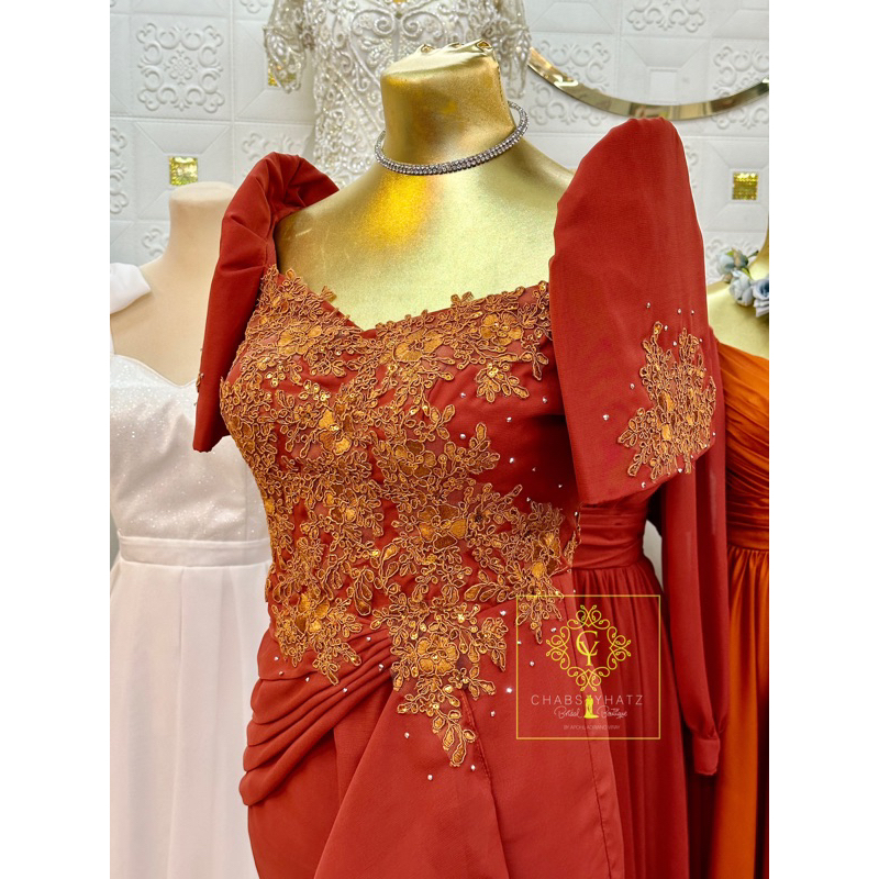 Modern Filipiniana overlap swag Code: edline | Shopee Philippines