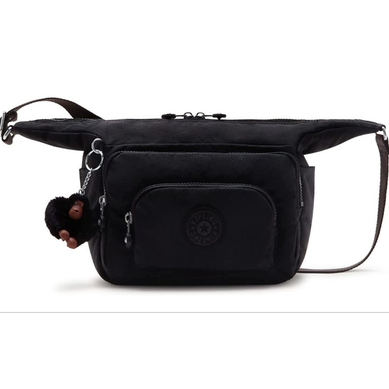 Kipling ERICA S Crossbody Bag, Jetset Traveller, Black Tonal | Shopee ...