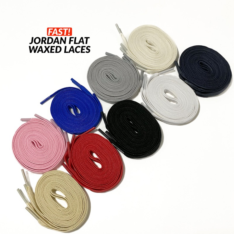 LAZE.PH J1 Flat waxed shoe laces w/ FREE aglets (0.7-0.8CM) (1 out of 2 ...