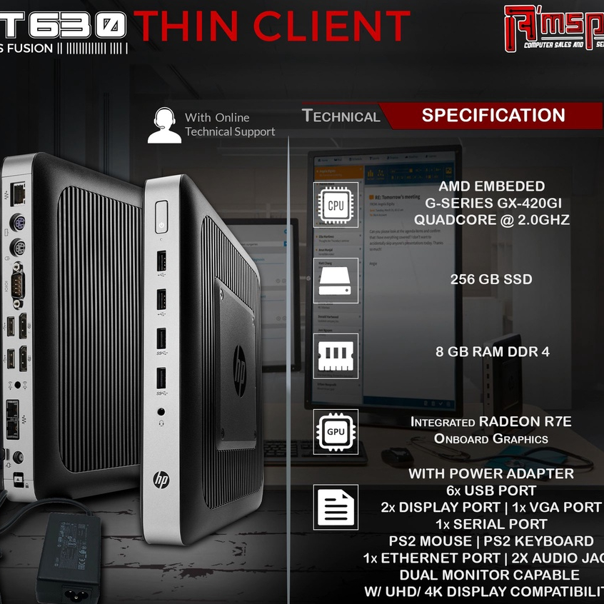 Thin Client Mini Cpu 4gb | 8gb ram | Refurbished No BACKPLATE ...