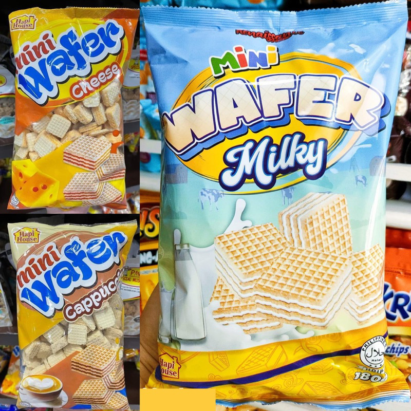 Mini Wafer Top Notch 1 Pack Only Milky Ube Choco Capuccino Cheese Wafer Flavoured Snacks