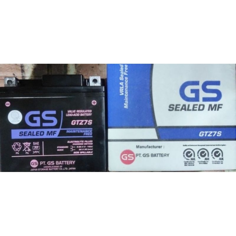 GENUINE GS BATTERY GTZ7S FOR RAIDER 150/FI/RS/GTR 150/CLICK /SYM JET ...