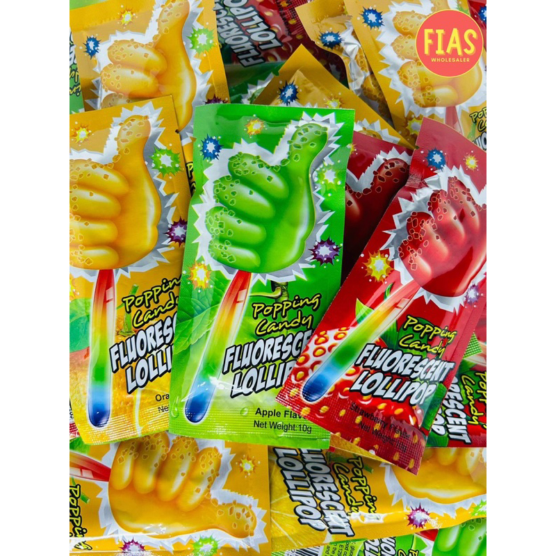 30 Pieces Flourescent Popping Lollipop Candy | Shopee Philippines