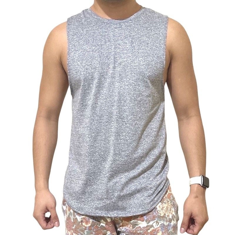 MUSCLE TEE FREE SIZE FITS M-XL Comfortable PLAIN COLOR Muscle tee for ...