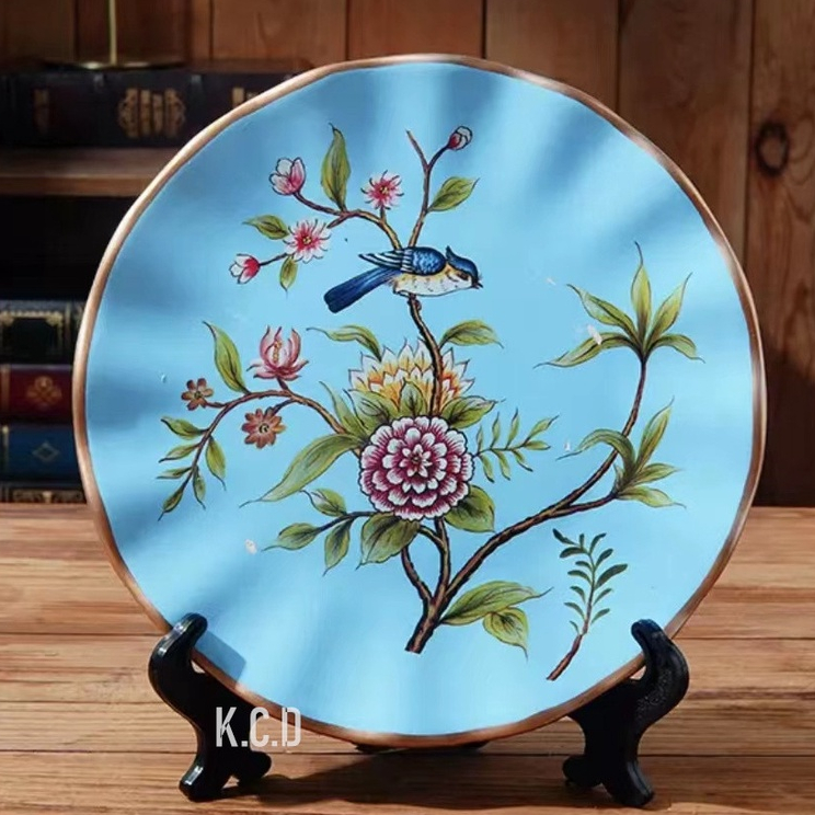 8 inch Retro Decorative Plate Decorative Ceramic Plates Home Wobble ...