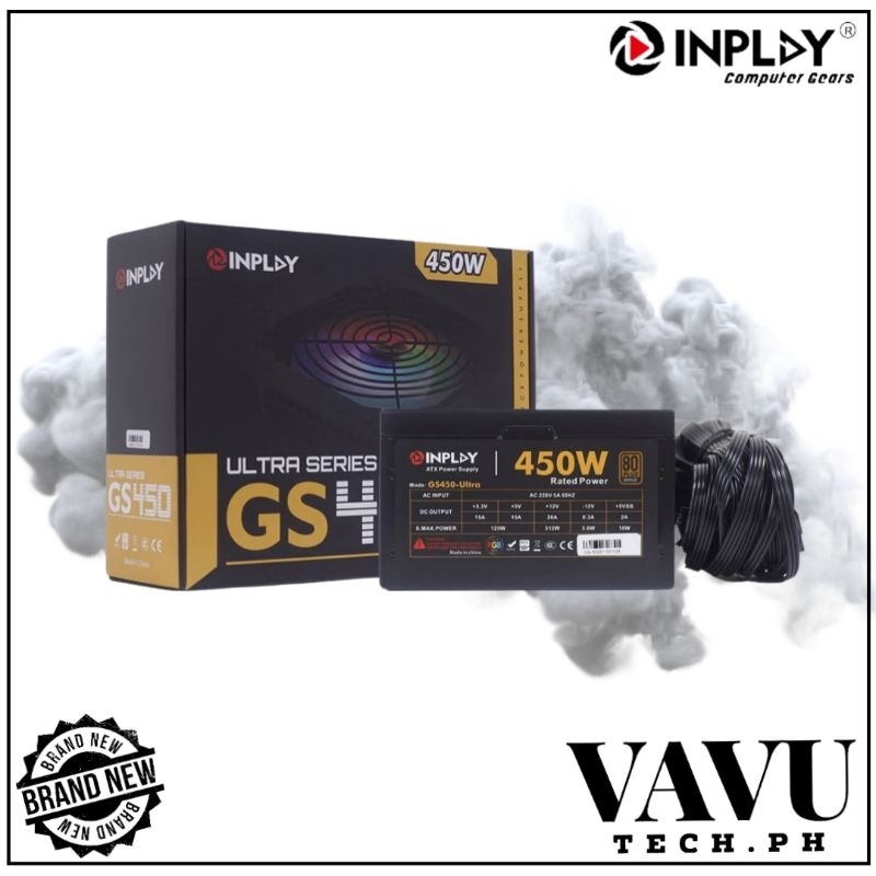 Inplay Ultra Series RGB 750w 650w 550w 450w True Rated Power Supply 80 ...