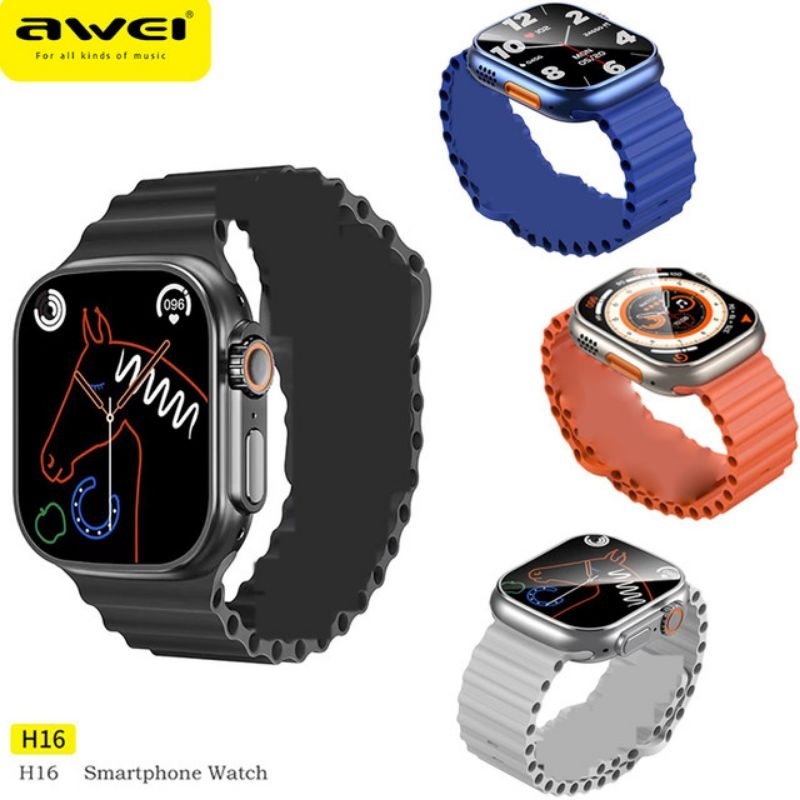 Awei 2023 Smartwatch H16 Ultra Bluetooth Call NFC Waterproof Fitness ...