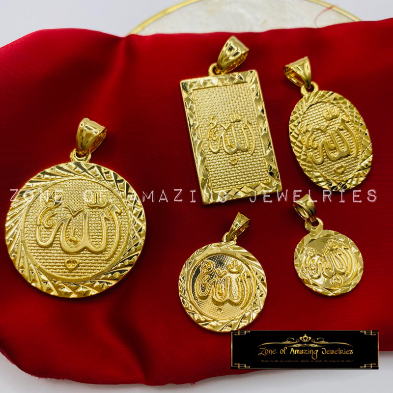 zoaj.ph Islamic Arabic Allah Necklace with japan chain round lock ...