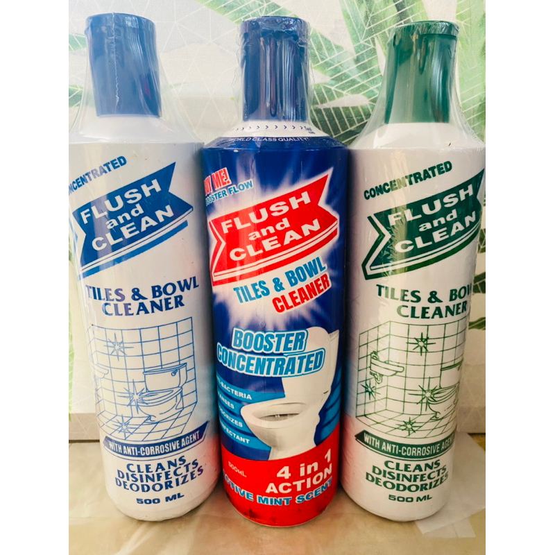 FLUSH AND CLEAN 3in1 package (booster,green,blue 500 ml) | Shopee ...