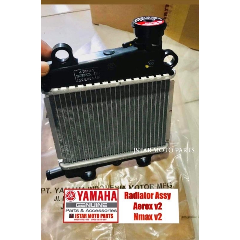 AEROX V2 / NMAX V2 RADIATOR ASSY YAMAHA GENUINE (STOCK) | Shopee ...