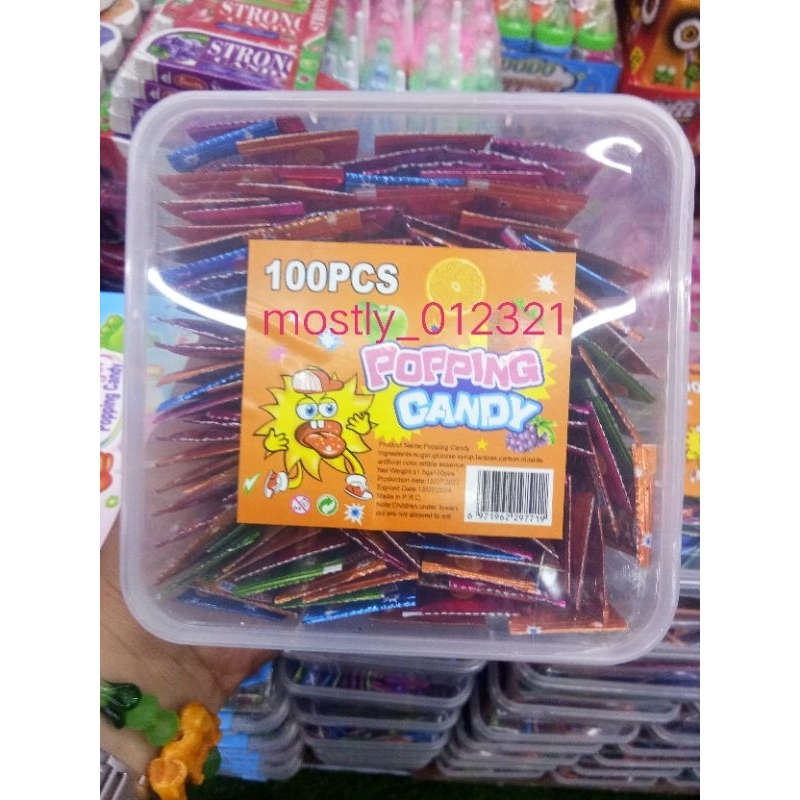 POPPING CANDY 100 PCS PER TUB | Shopee Philippines