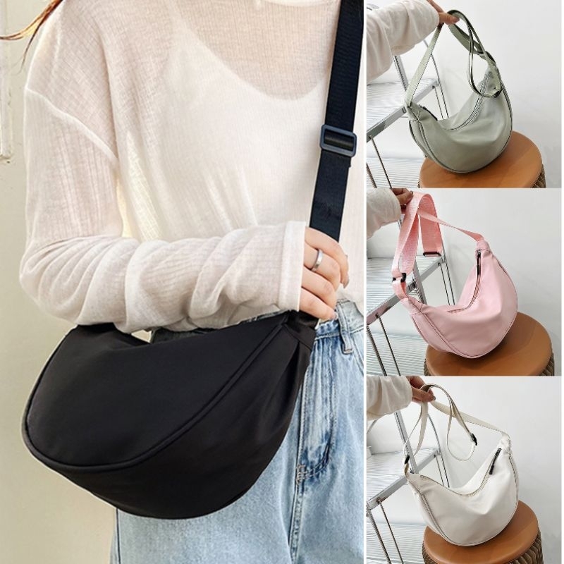 Yco Japanese Nylon New Crossbody Sling Bag Ins Shoulder Messenger Handbag Simple Style Hobo 8189 ...