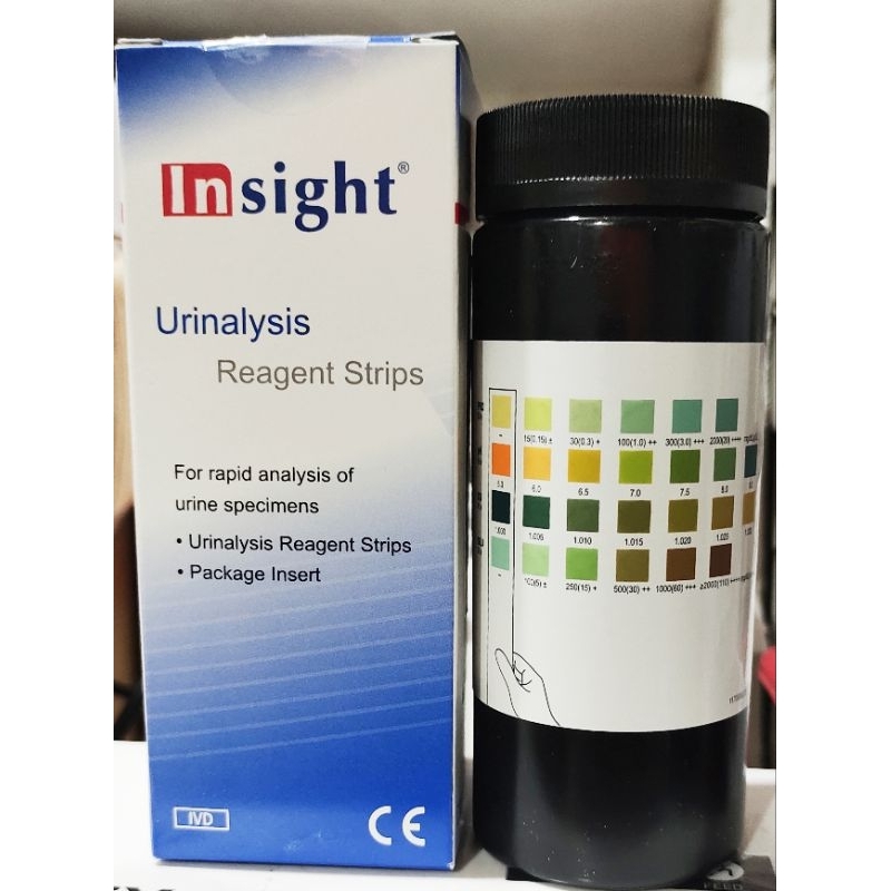 Urinalysis Reagent Strips (INSIGHT) 4SE/4parameter 1box | Shopee ...
