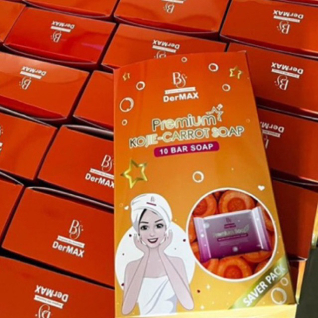 DERMAX Carrot Soap by Brightest Skin 10 pcs | Shopee Philippines