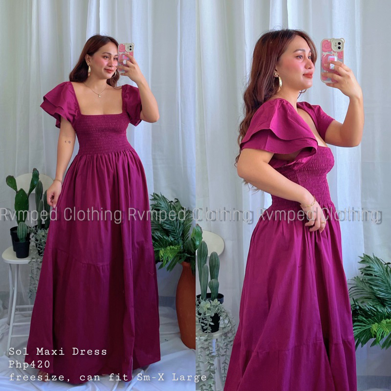 RVMPED Sol Plain Maxi Dress | Shopee Philippines