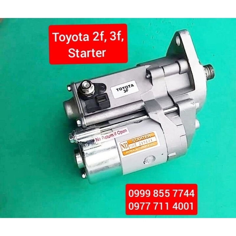 2F starter, 3F starter, 9 teeth, Reduction type (high speed), Toyota ...