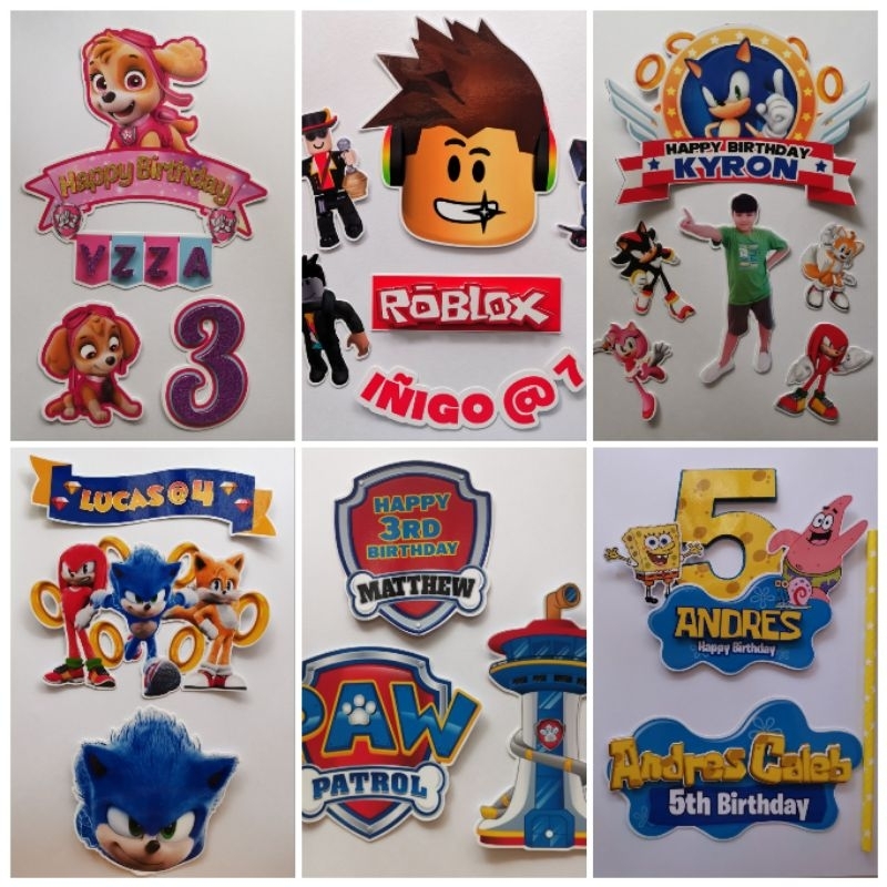 2D Custom Cake Toppers | Shopee Philippines