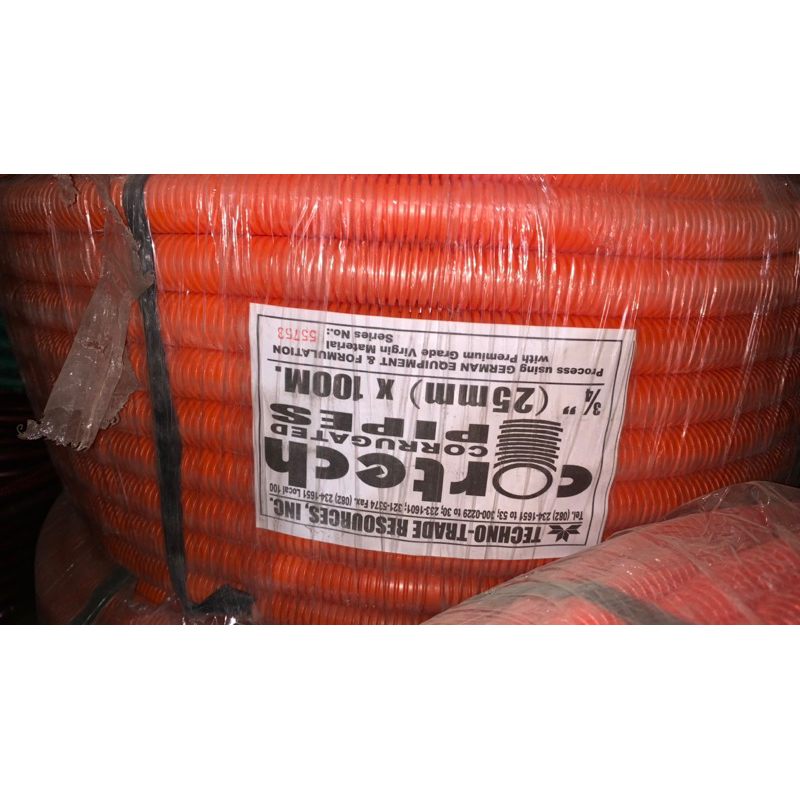 Moldflex flexible orange hose electrical 1/2 3/4 upvc roll | Shopee ...
