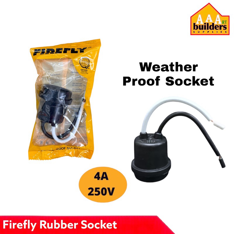 Firefly Rubber Socket Weatherproof 4A | Shopee Philippines