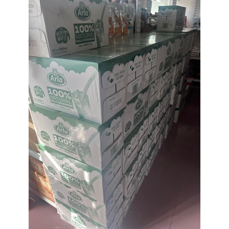 ARLA full cream milk 1 case - 1liter x 12pcs | Shopee Philippines