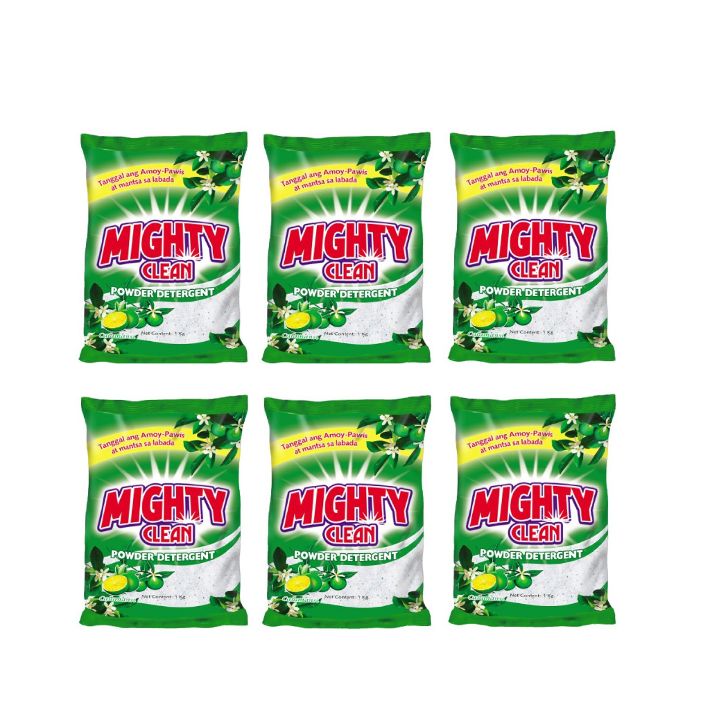 Mighty Clean Detergent Powder Calamansi - Powder Green 1 kg - (pack of ...