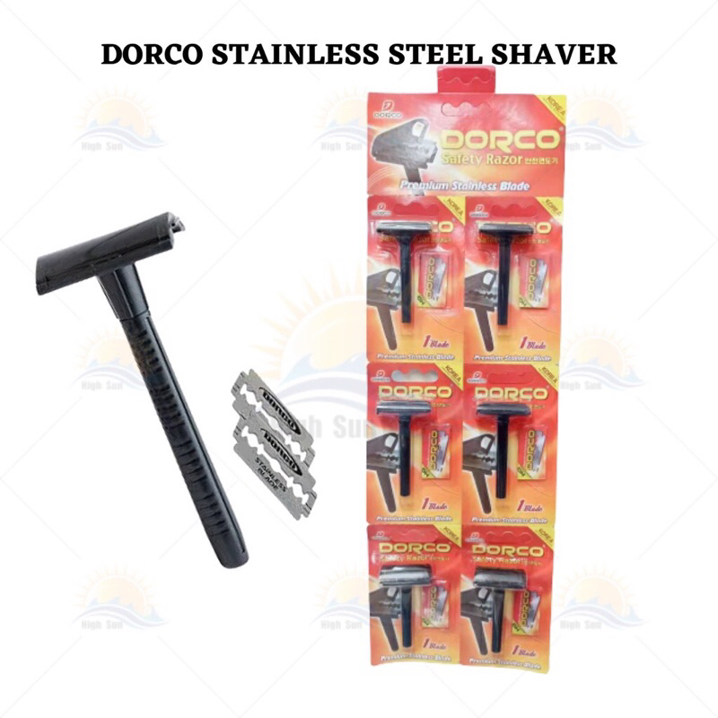 Dorco safety Razor Premium Stainless Blade 6pcs per bandel | Shopee ...