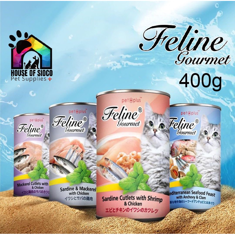 Pet Plus Feline Gourmet Wet Cat Food 400g | Shopee Philippines