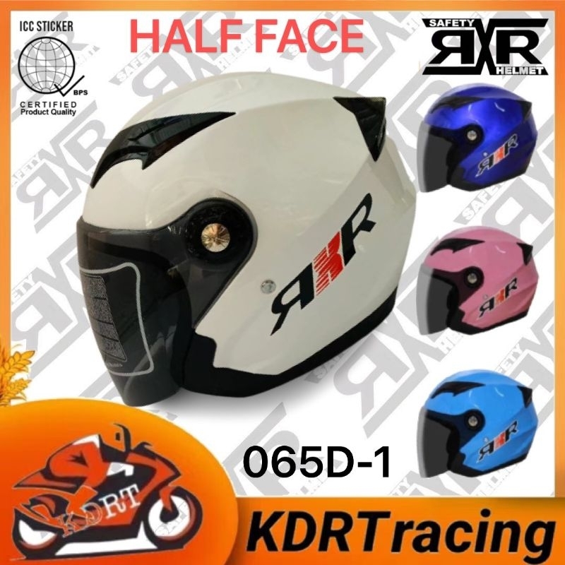 RXR Half Face 065D-1 For Motorcycle With ICC (BPS) LARGE ONLY | Shopee Philippines
