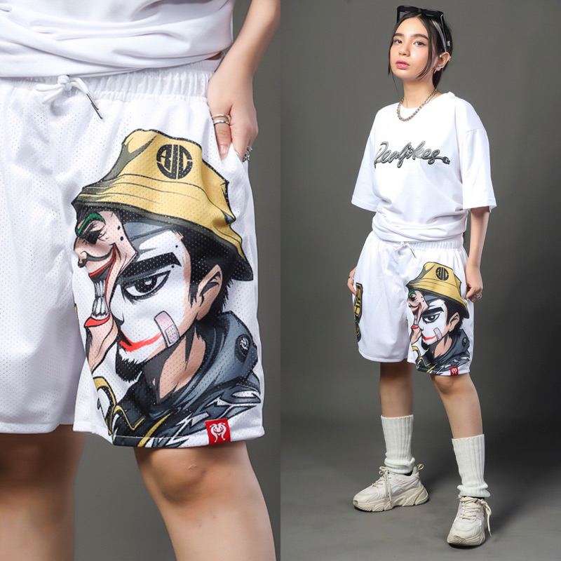 Real Jokes Clothing Excla Mesh Short (White) | Shopee Philippines