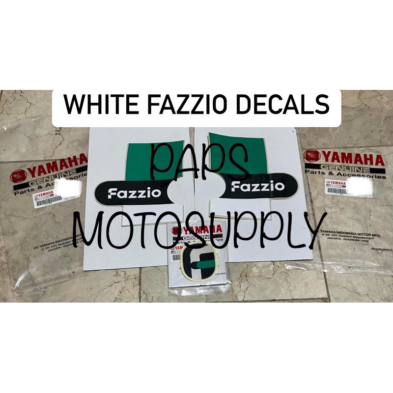Genuine White Fazzio Decals | Shopee Philippines