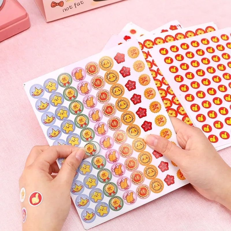 10PCS Teacher Stickers Kids Reward Prize Stickers Incentive Stickers ...